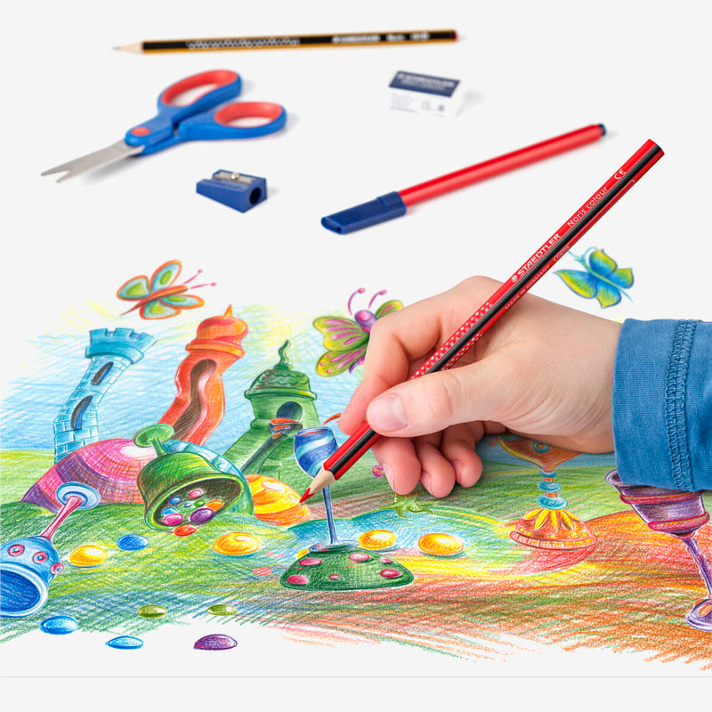 Staedtler Noris Colouring Set with Scissors