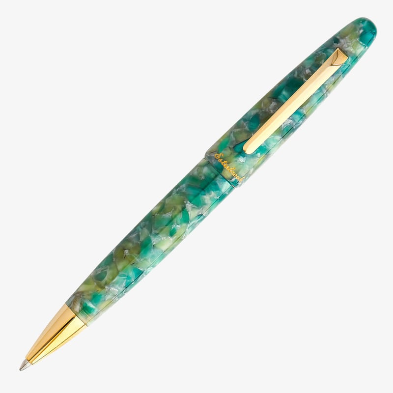 Esterbrook Estie Ballpoint Pen - Sea Glass Gold Trim - The Online Pen ...