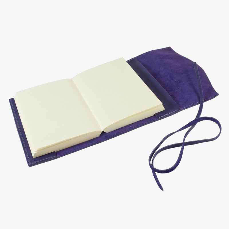 Papuro Milano Small Refillable Journal - Aubergine with Plain Pages
