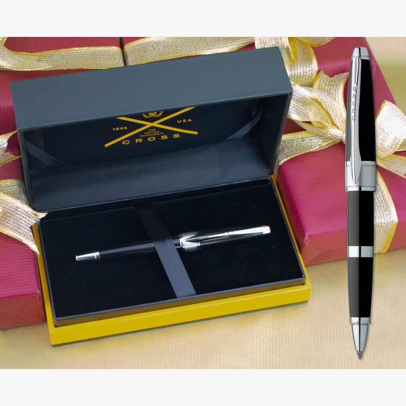 Cross Apogee Rollerball Pen - Black Star Chrome Trim | AT0125-2 | The ...