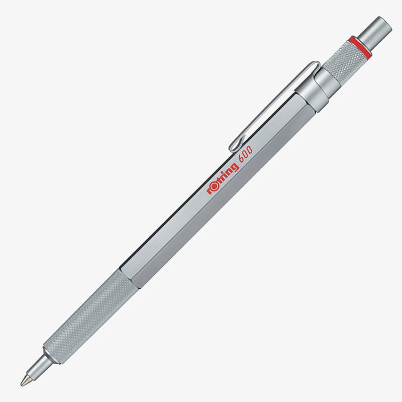 Rotring 600 Ballpoint Pen - Silver Barrel | 2032578 | The Online Pen ...