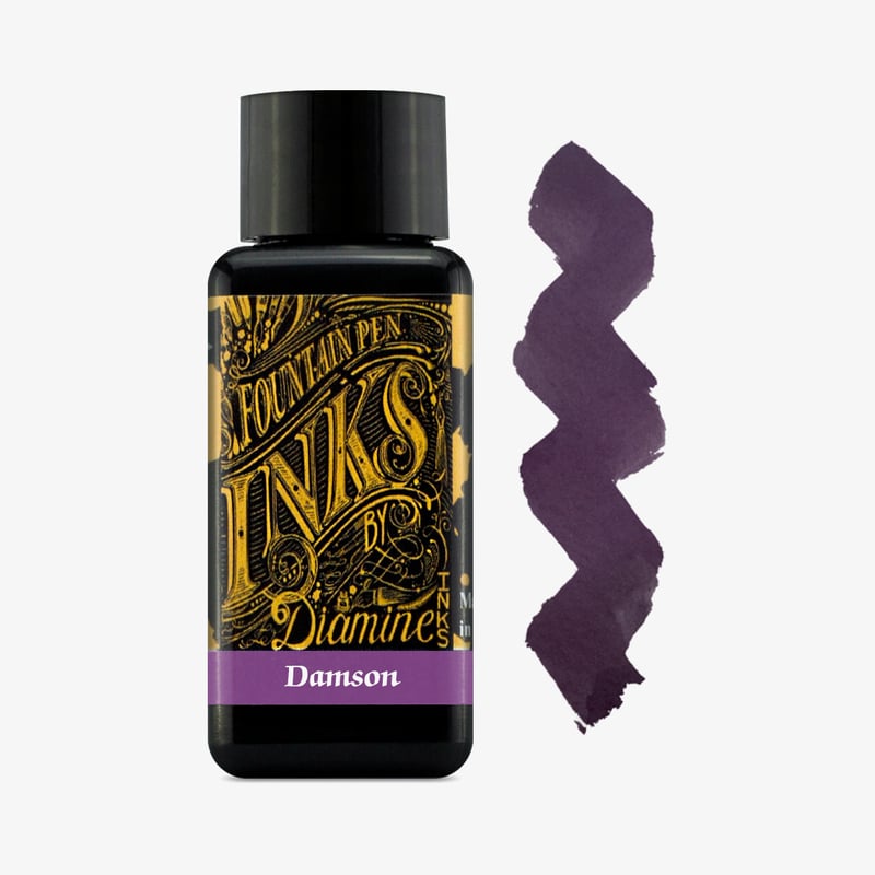 Diamine Ink Bottle 30ml - Damson | D3000057 | The Online Pen Company