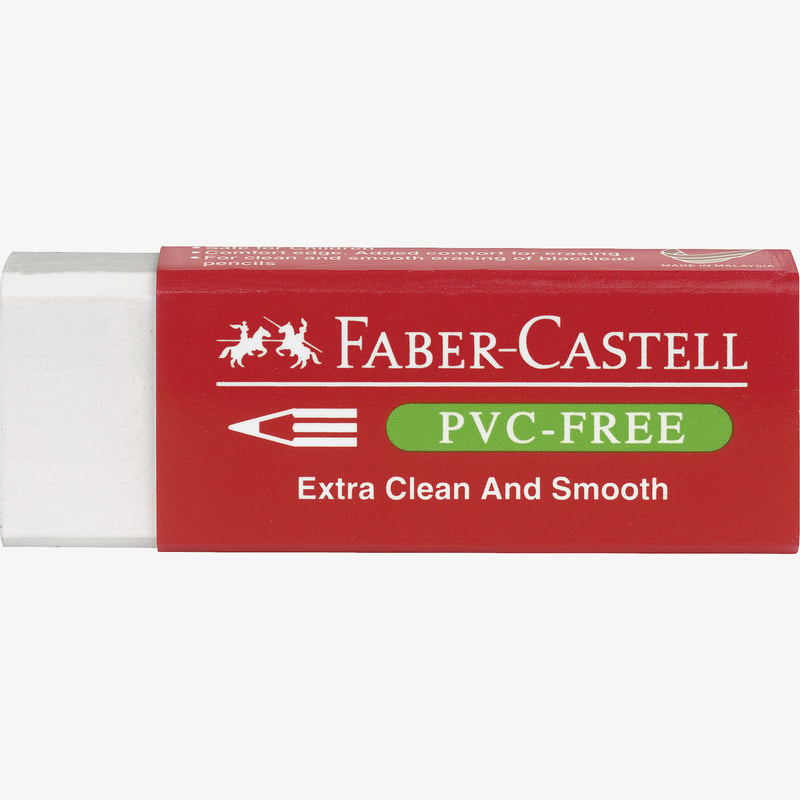 Faber-Castell PVC-free Eraser - White | 189520 | The Online Pen Company