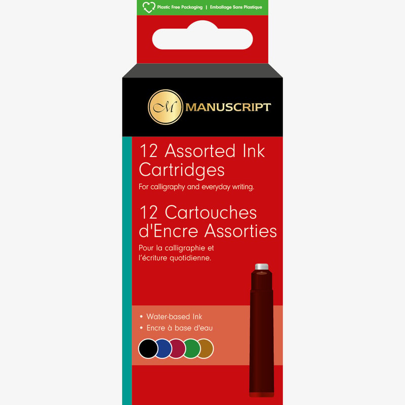 Manuscript Ink Cartridges - Assorted Colours (Pack of 12) | MC0461AS ...