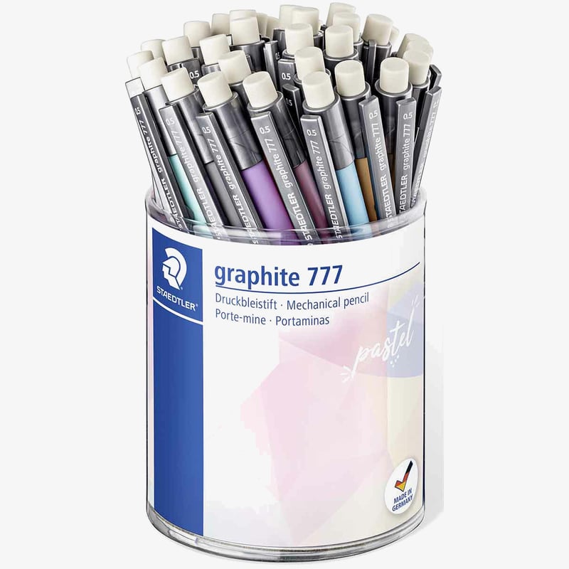 Staedtler Graphite 777 Mechanical Pencils - 0.5mm - Assorted Pastel ...