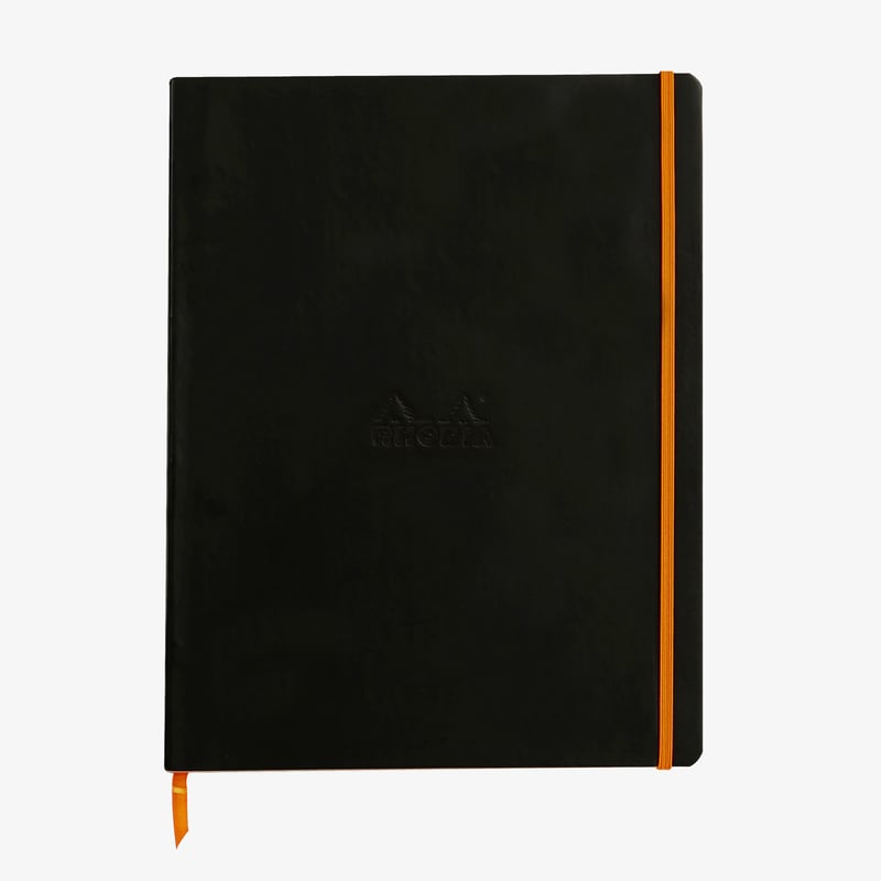 Rhodia Softcover Notebook - A4 - Black - Lined | 117702C | The Online ...