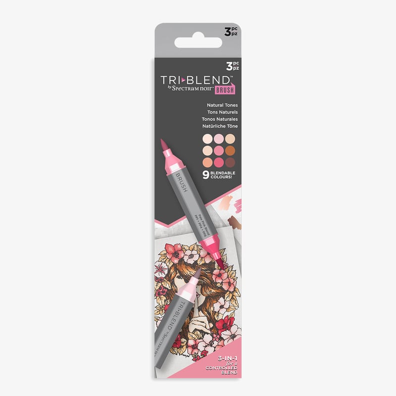 Spectrum Noir TriBlend Markers - Natural Tones (Pack Of 3) | SN-TBBR ...
