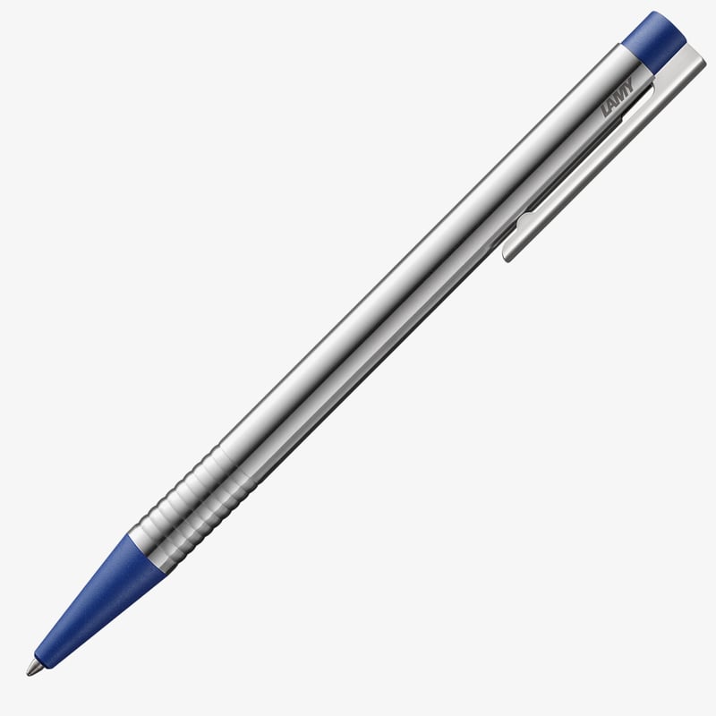 Lamy Logo Ballpoint Pen - Matte Blue Chrome Trim | 344846310 | The ...