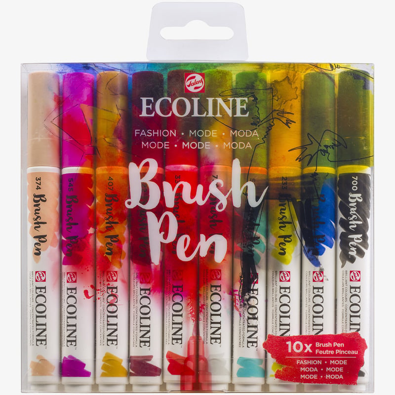 Ecoline Brush Pen Set - Fashion Colours (Pack of 10) | 11509808 | The ...