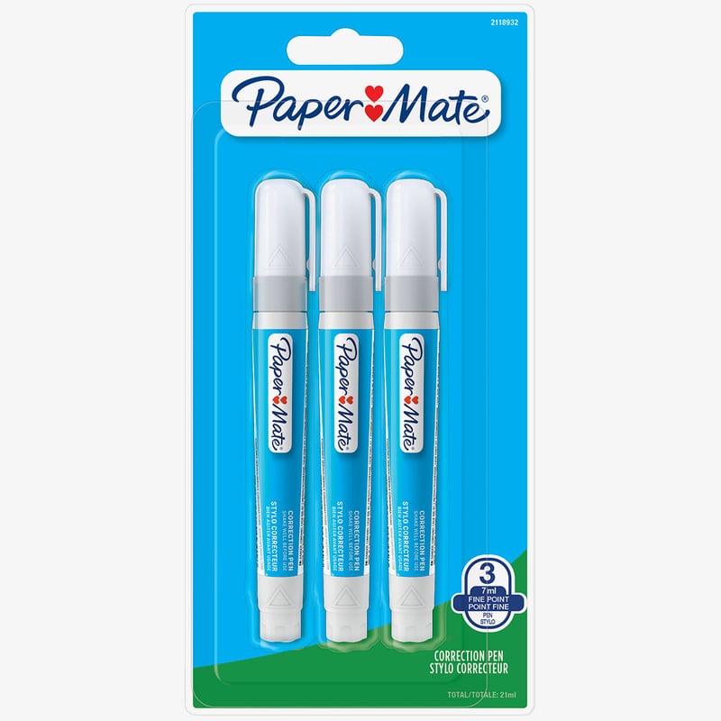 Papermate Blanco Correction Fluid Pen 7ml (Blister of 3) | 2118932 ...